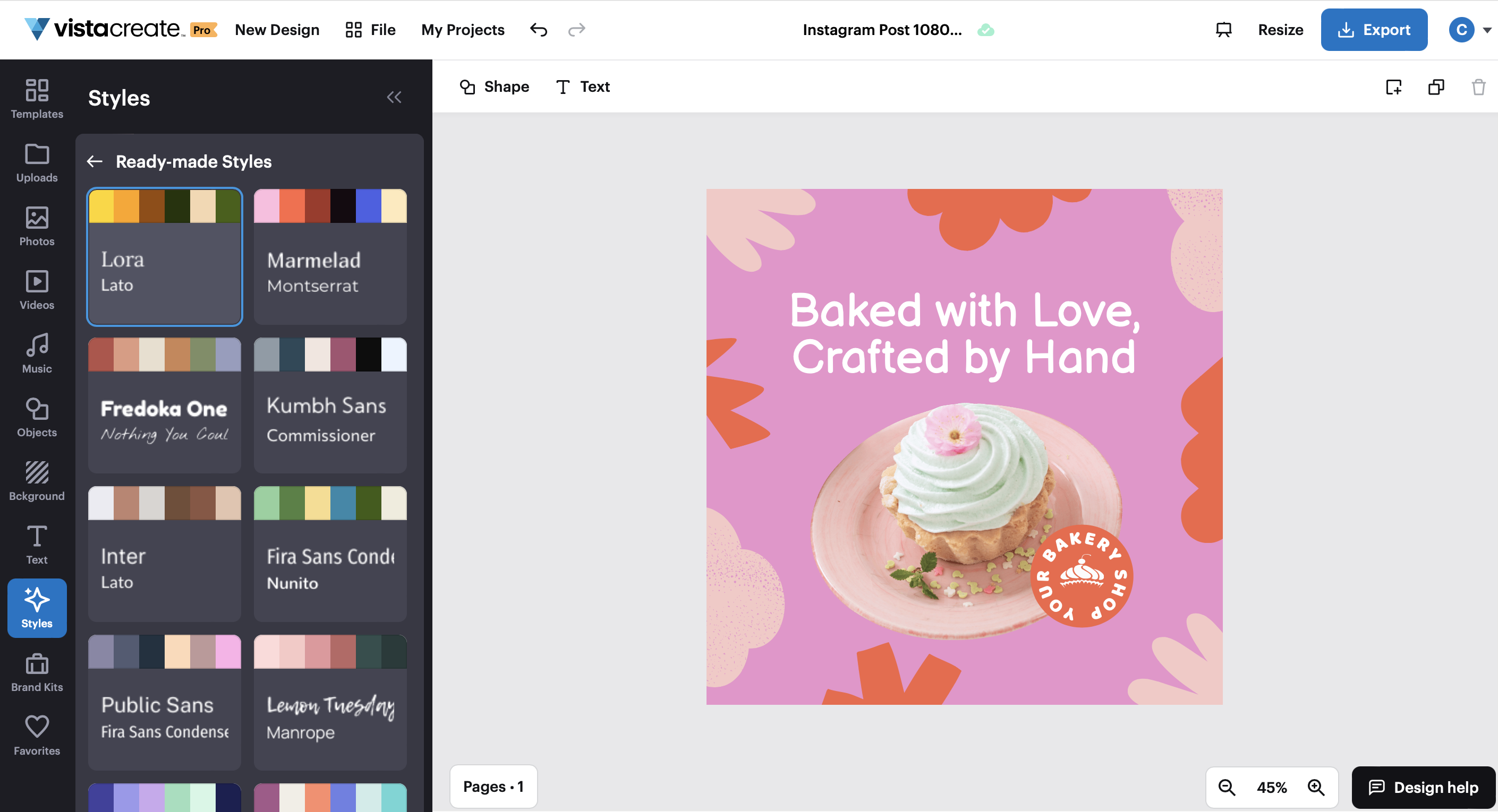 What is the Styles feature and how does it work? – VistaCreate Help Center