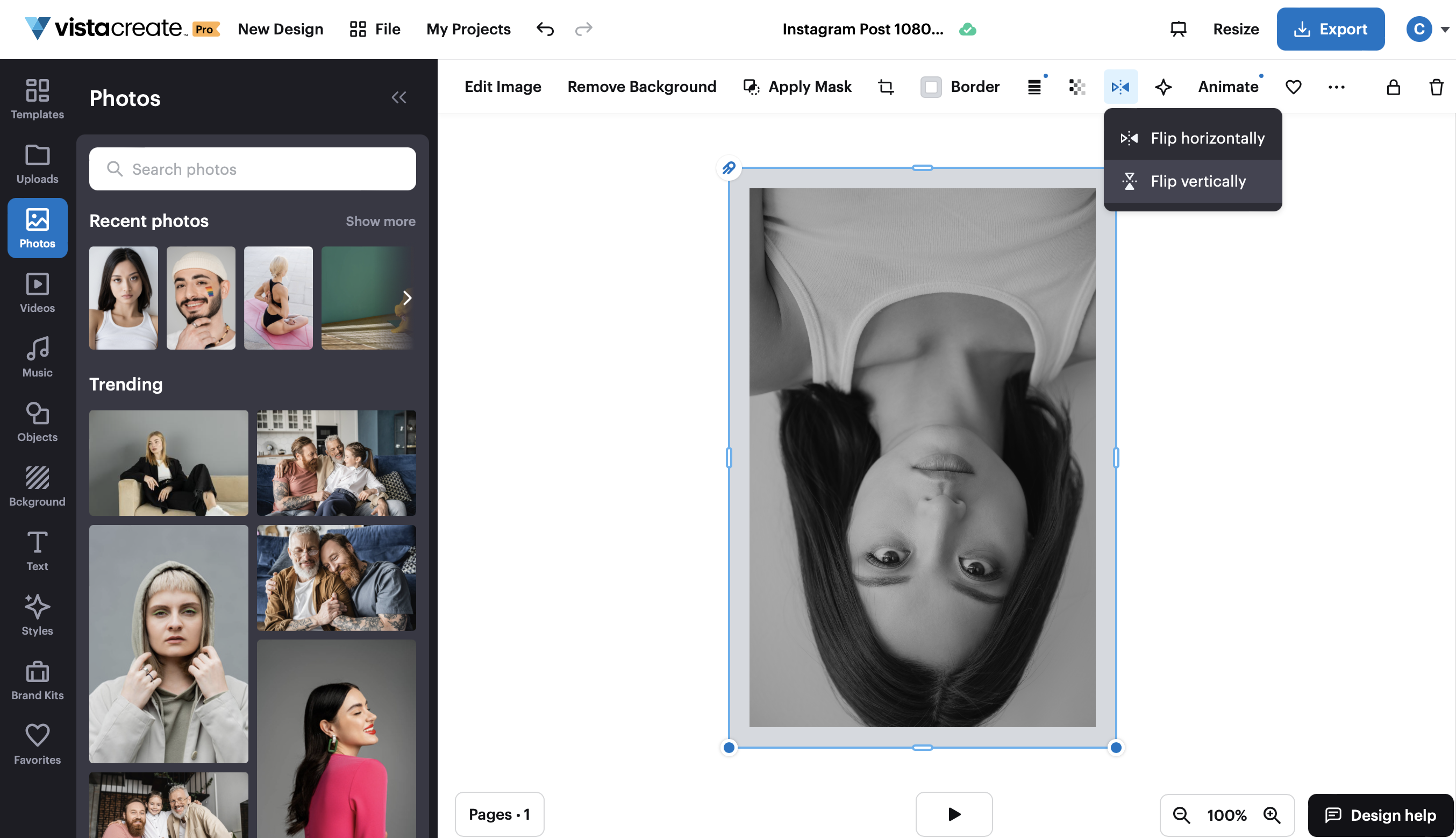 How do I edit an image in VistaCreate? – VistaCreate Help Center