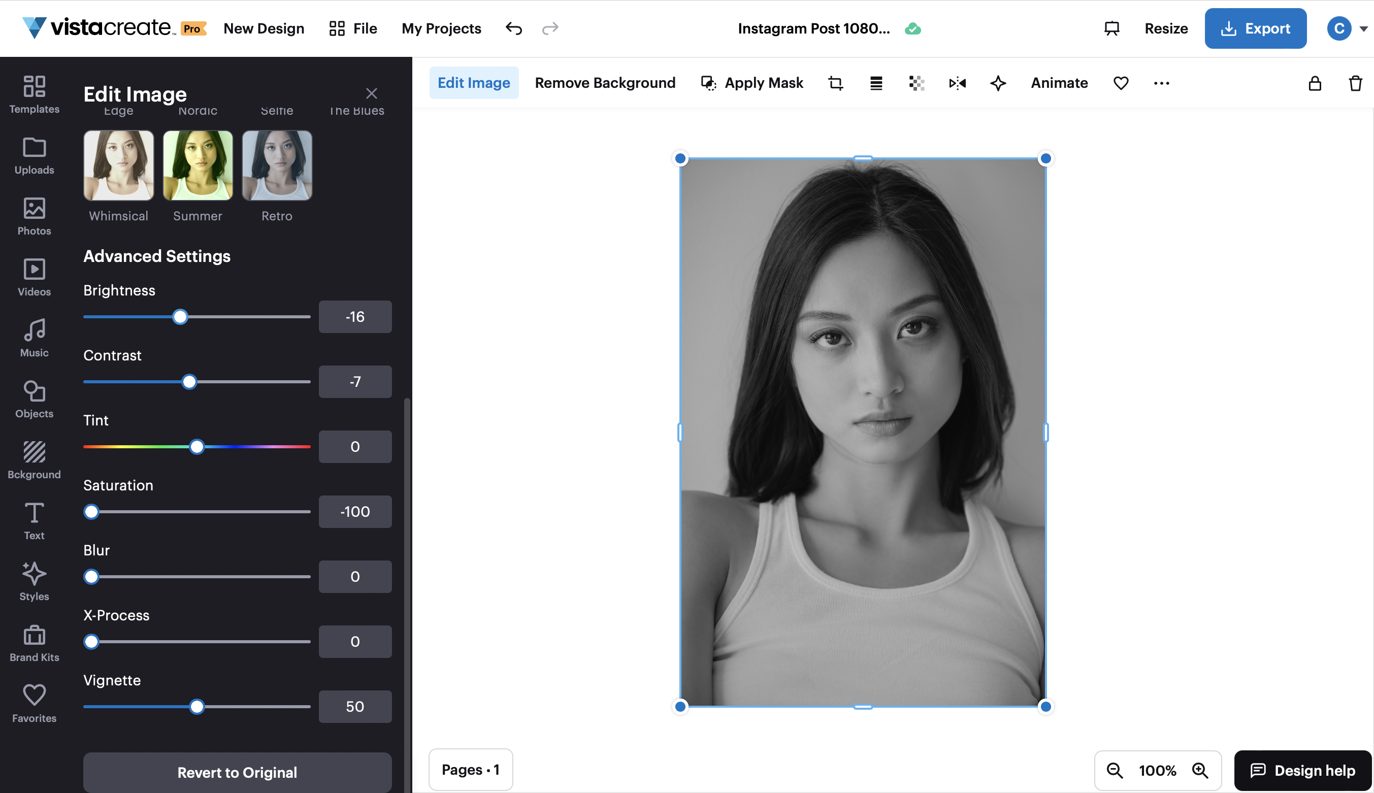 How do I edit an image in VistaCreate? – VistaCreate Help Center